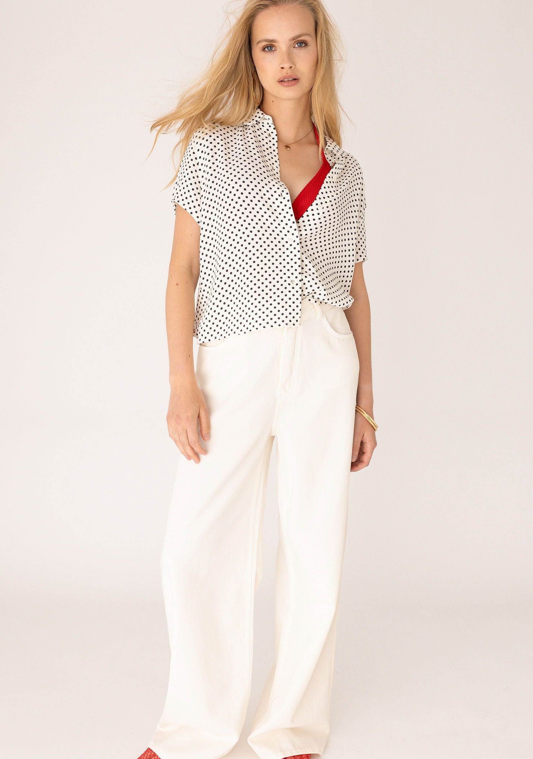 ANNA BLUE BLOUSE | L | 325305-2104-L | Rinsma Modeplein